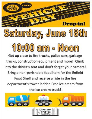 Vehicle Day at the Enfield Public Library | This Connecticut Mom